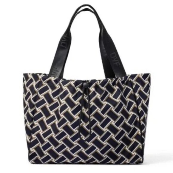 Diane Von Furstenberg | Bags | Dvf For Target Neutral Vintage Weave ...